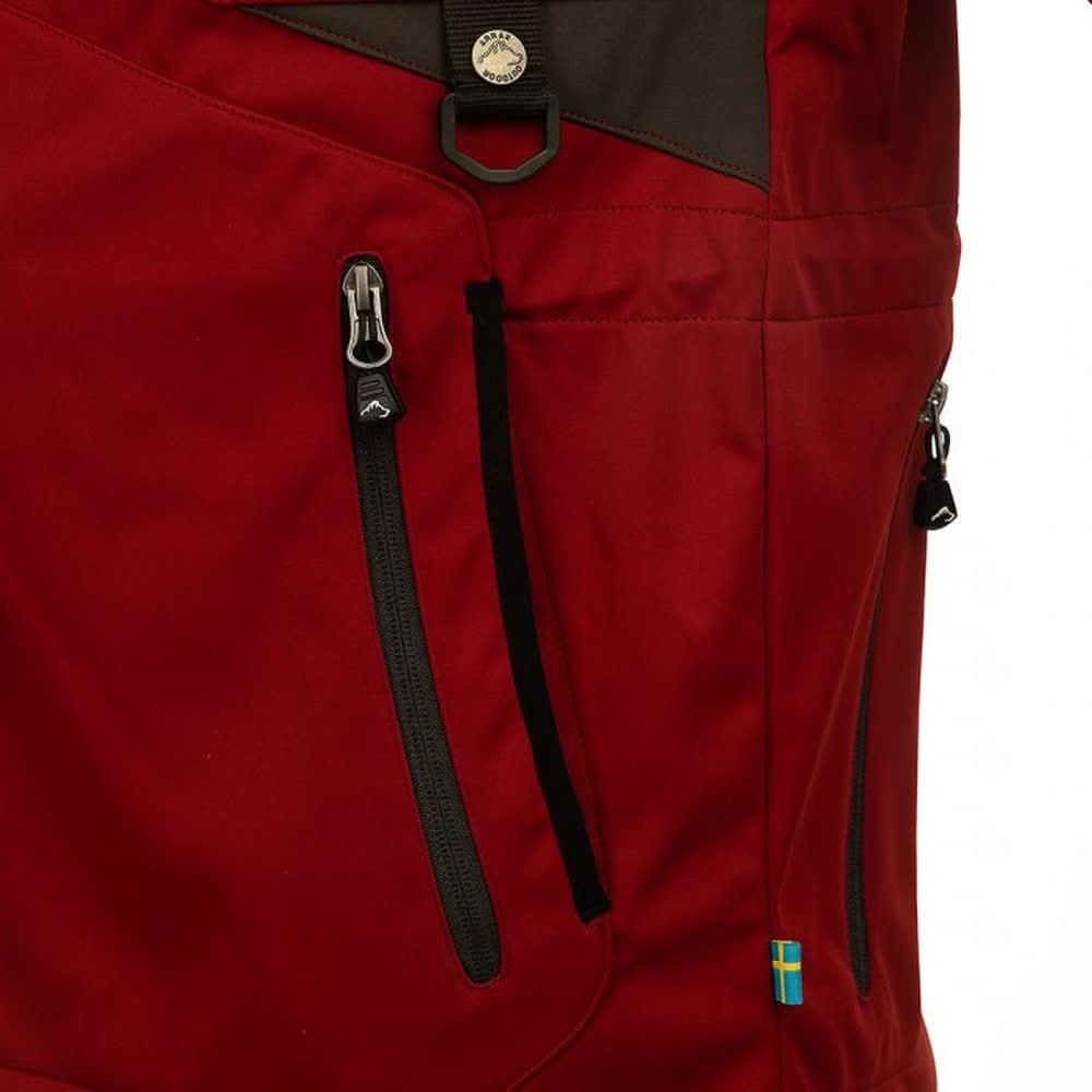 Men's Active Water/Wind Resistant Jacket - Dark Red